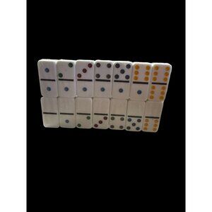 Cardinal | Games | Cardinal Doublesix Dominoes Set 28 Color Dot Tiles ...